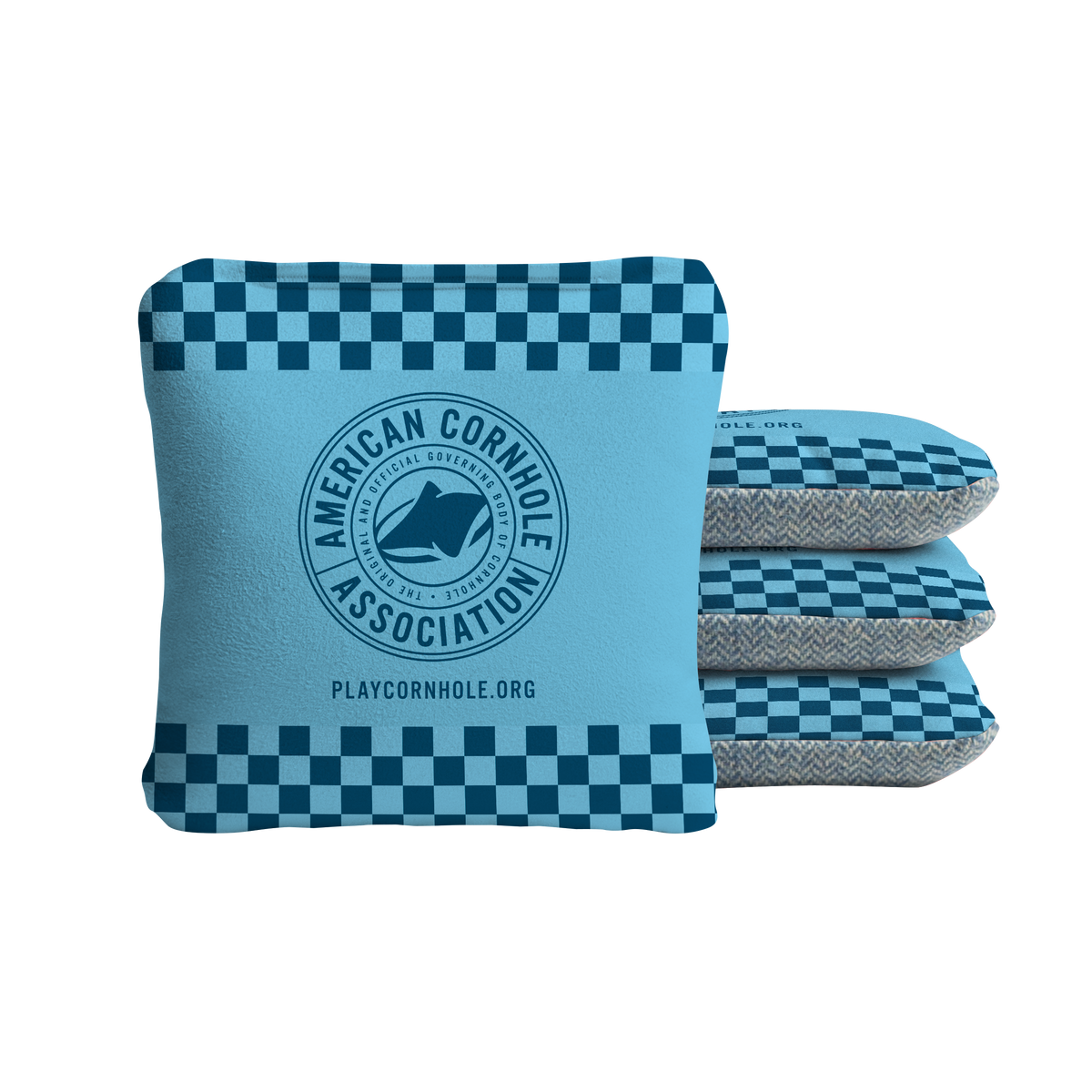 Checkered ACA Badge Synergy Soft Cornhole Bags