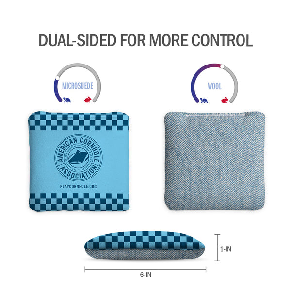 Checkered ACA Badge Synergy Soft Cornhole Bags